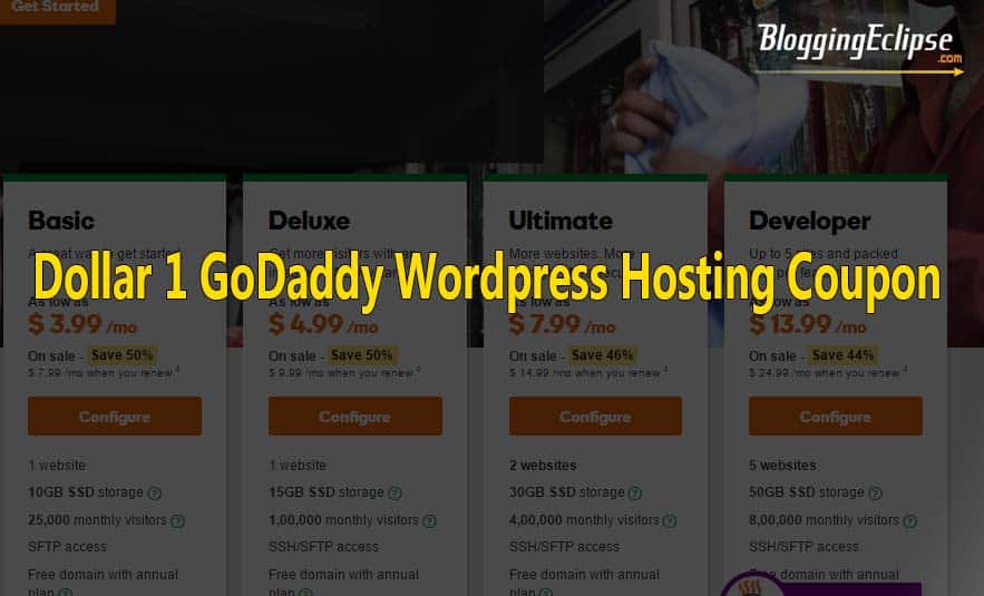 Dollar 1 GoDaddy WordPress Hosting Coupon [Updated Dec 2025]
