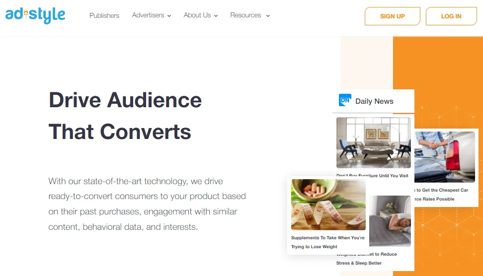 AdStyle 评论 2025：最佳原生广告网络（优点和缺点）