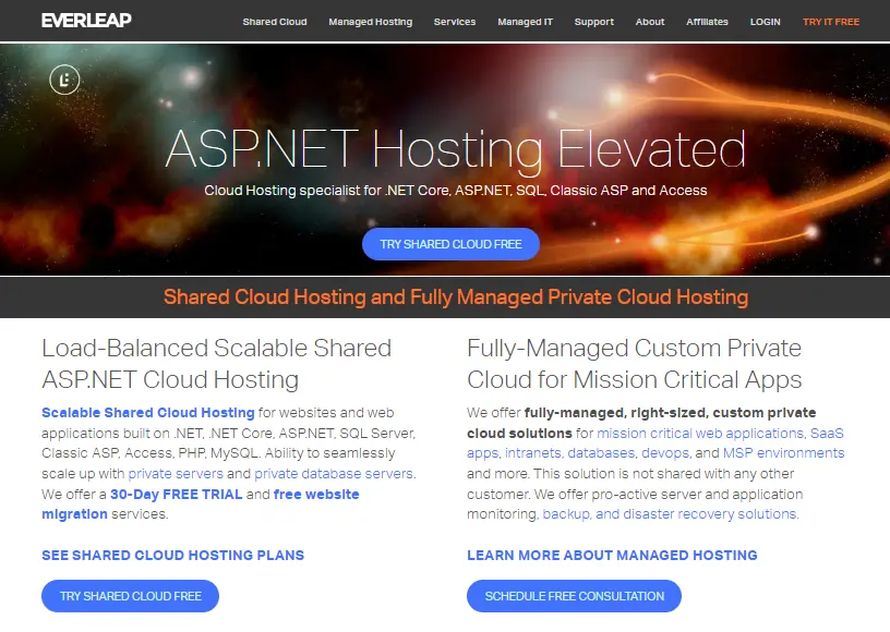 Los 8 mejores proveedores de alojamiento en la nube .NET