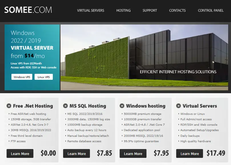 Los 8 mejores proveedores de alojamiento en la nube .NET