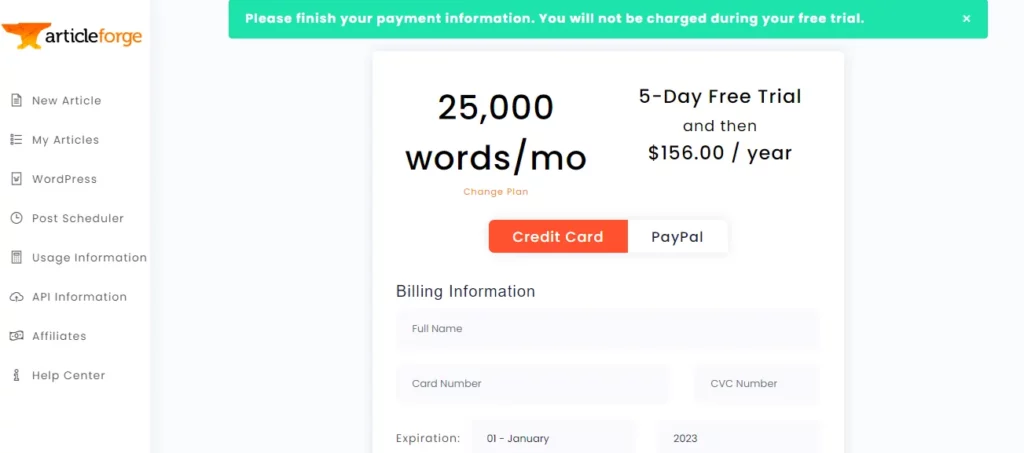 คูปอง Article Forge ปี 2025: ประหยัดสูงสุดถึง $840 ที่ ArticleForge