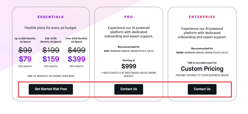 Harga Teikametrics: Essentials seharga $79 + Penghematan Tahunan 20%