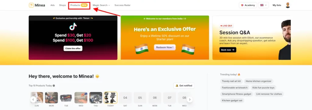 Minea Reseña: ¡Encuentra productos virales antes que tus competidores!