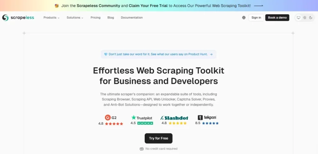 مراجعة Scrapeless 2025