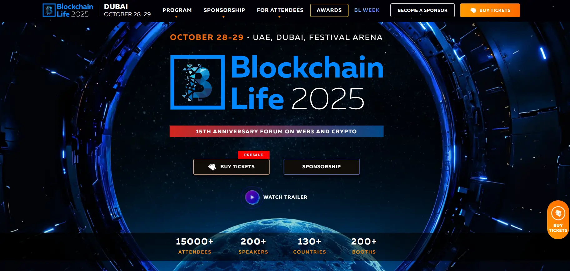 Blockchain Life 2025: главный криптофорум в Дубае | 15-я годовщина