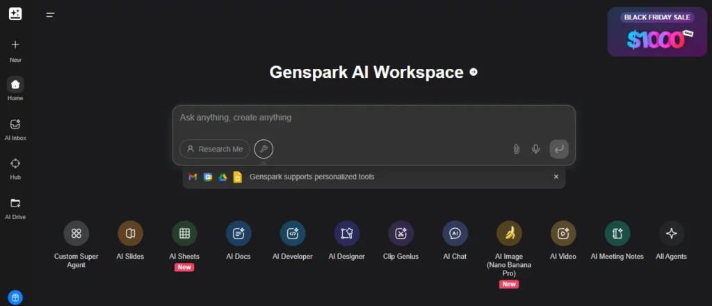 Genspark Black Friday 2025: Save $1,000 on Annual Pro Plans