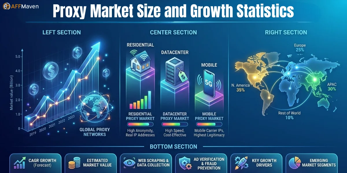 Proxy Server Market Size and Statistics for 2026 (Updated)